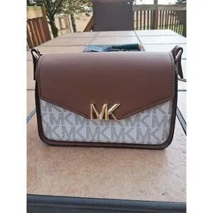 Michael Kors | Bags | Michael Kors Small Brown Sylvia Crossbody ...
